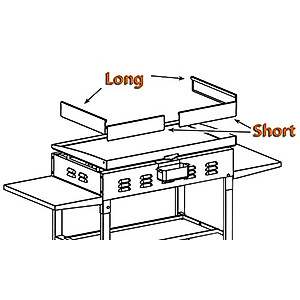 5016 Wind Screen for Blackstone 28" Table Top Griddle, Wind Guard for Blackstone 28" Grill and Other Similar Griddle, Wind Shield, Black