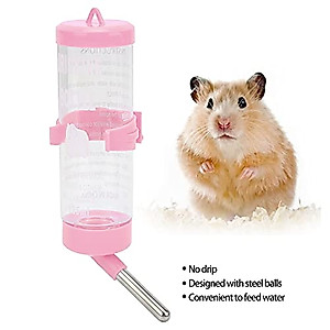 HEEPDD Small Animal Water Bottle, Automatic No Drip Hamster Water Dispenser for Pet Dwarf Hamster Mice Gerbil Rat Chinchillas Guinea Pig Rabbit