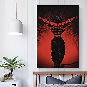 Baki The Grappler Anime Posters TV Animation Hanma Yujiro Cool Art Posters Canvas Wall Art Prints for Wall Decor Room Decor Bedroom Decor Gifts Posters 08x12inch(20x30cm) Unframe-style