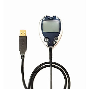 FEANTEEK USB Glucose Meter Cable for Onetouch Glucometer with Ultra2, UltraMini, UltraLink, and Ultra Smart Glucose Meter Cable 1m