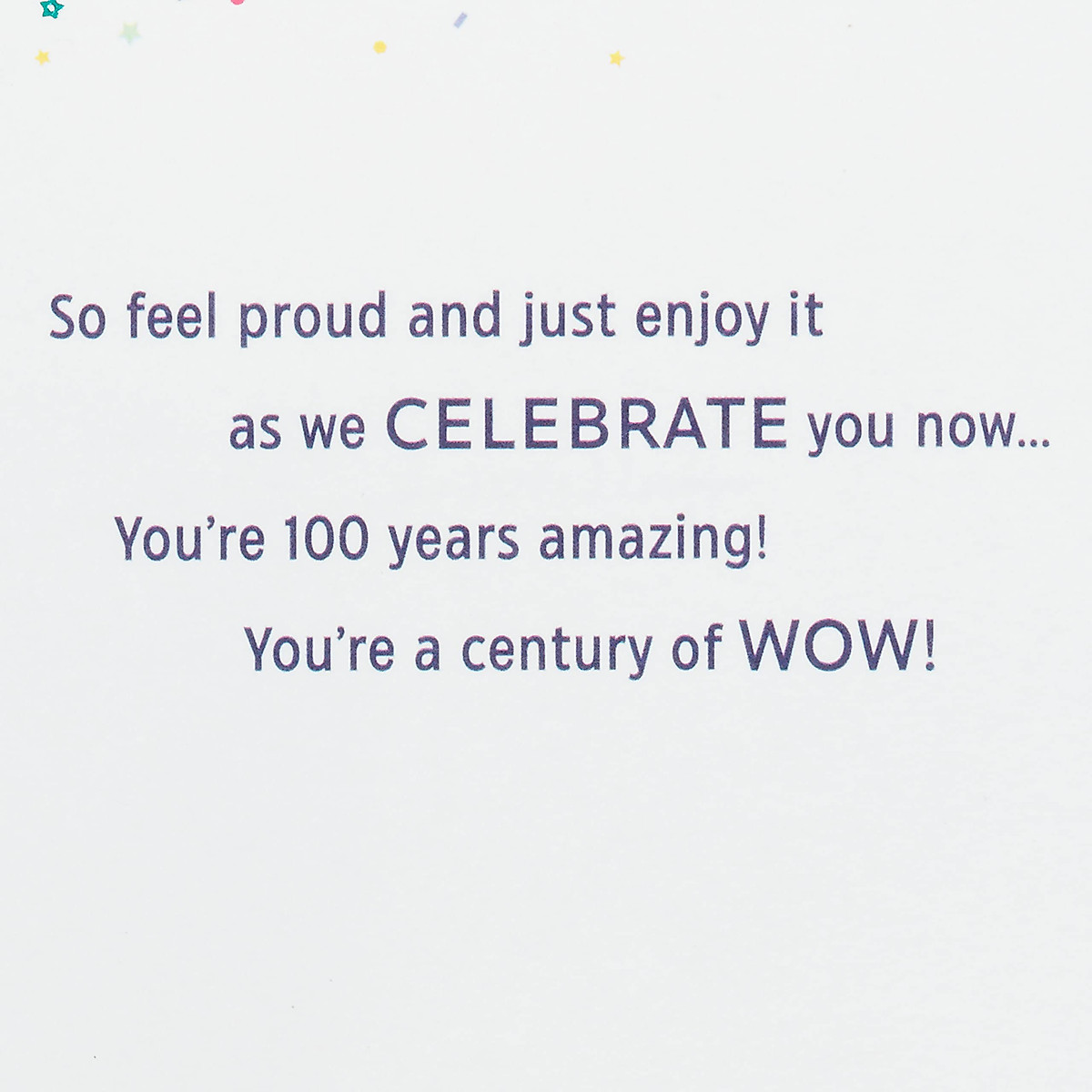Hallmark 100th Birthday Card (100 Years Amazing)