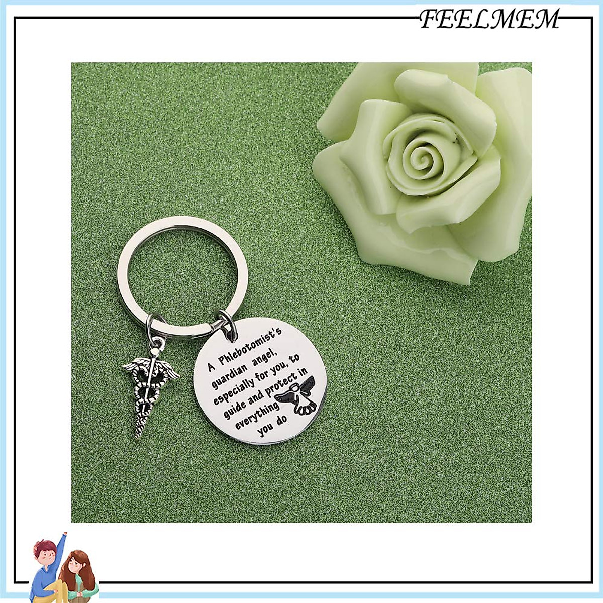 FEELMEM Pilot Prayer Keychain Drive Safe Jewelry Gift for Pilot A Pilot’s Guardian Angel Protect in Everything You Do Safe Travels Keychain for Pilot New Pilot Gift Aviation Jewelry (Pilot)