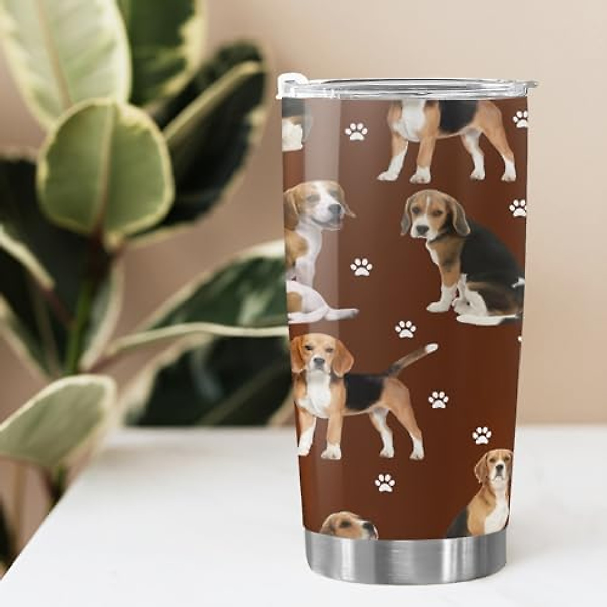 WmhrYpzhL Beagle Dog Travel Mug Dogs Coffee Cup Stainless Steel Insulation Tumbler with Lid For Home Office School Outdoor Gifts Beagle Dog-2