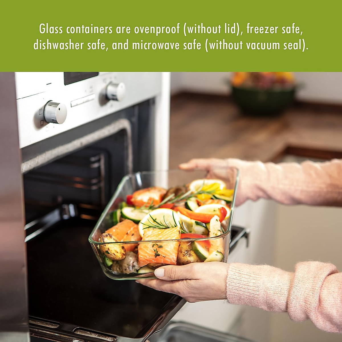 ZWILLING Fresh & Save 2-Piece Medium Glass Airtight Food Storage Container, Meal Prep Container