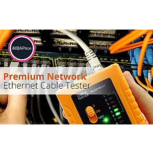 iMBAPrice - RJ45 Network Cable Tester for Lan Phone RJ45/RJ11/RJ12/CAT5/CAT6/CAT7 UTP Wire Test Tool