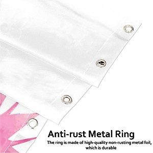 Aglebo Watercolor Tropical Flamingo Palm Leaves Shower Curtain Fabric Shower Curtain Set with 12 Hooks Water-Proof 72 * 72 Inches for Bathroom Beach Caravan Hotel