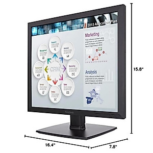 ViewSonic VA951S 19 Inch IPS 1024p LED Monitor with DVI VGA and Enhanced Viewing Comfort, Black
