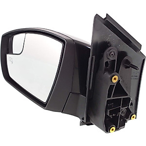 Kool Vue Driver Side Power Heated Mirror for Ford Escape 2013-2016 With Signal Light, Memory & Puddle Lamp; Without Blind Spot Light Paintable