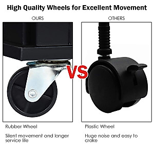 Giantex Kitchen Island Cart with Drop-Leaf Tabletop, Large Trolley Cart with Large Cabinet, 3 Drawers, Towel Rack, Kitchen and Dining Room Utensils Organizer on Wheels