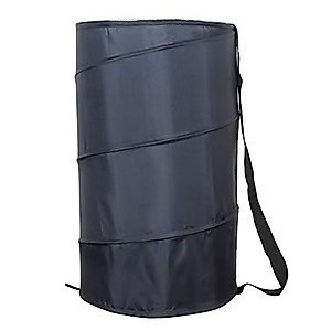 American Dream Home Goods Laundry Basket 18"x30" - Pop Up Hamper - Collapsible, Foldable Laundry Bag in Black