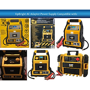 UpBright AC Power In Charging Cord Charger Cable Compatible with CAT CJ1000DXT CJ1000DCP CJ1000CP 1418644 1509959 1000 Peak Amp Jump Starter 1200A 1000A Station CJ1000DCPUK CJ3000 2000 A 2000A Battery