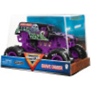 Monster Jam, Official Grave Digger Monster Truck, Collector Die-Cast Vehicle, 1:24 Scale (Purple)