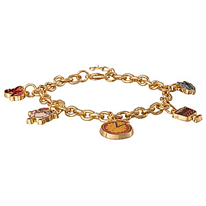 Friends TV Show Fashion Charm Bracelet, 5 Charms, 7" + 1" Extender