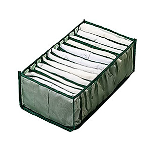 Foldable Cloth Storage Box Storage Clothes Compartment Storage Mesh Compartment Drawer Bag Trouser Box Box Housekeeping & Organizers Socks