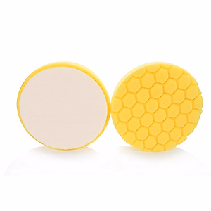 Chemical Guys BUFX_101HEX6 BUFX_101_HEX6 Hex-Logic Heavy Cutting Pad, Yellow (6.5 Inch Pad Made for 6 Inch Backing Plates)
