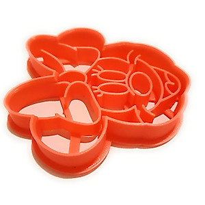 T3D Cookie Cutters Minnie Cookie Cutter, Suitable for Cakes Biscuit and Fondant Cookie Mold for Homemade Treats,3.21inch x 3.45inch x 0.55inch