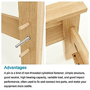 METALLIXITY Dowel Pin (3x30mm) 30Pcs, 304 Stainless Steel Shelf Support Pegs Pin Fastener Elements - for Metal Devices, Furniture Installation, Industrial, DIY