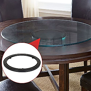 ZIQI 2 Pack 12 Inch Lazy Susan Plastic Rotating Turntable, Steel Ball Bearings Swivel Stand, ABS+PC Lazy Susan Hardware for Potted Plants, Rotating Display Stand, Stereo Speakers, 75 Lbs Capacity