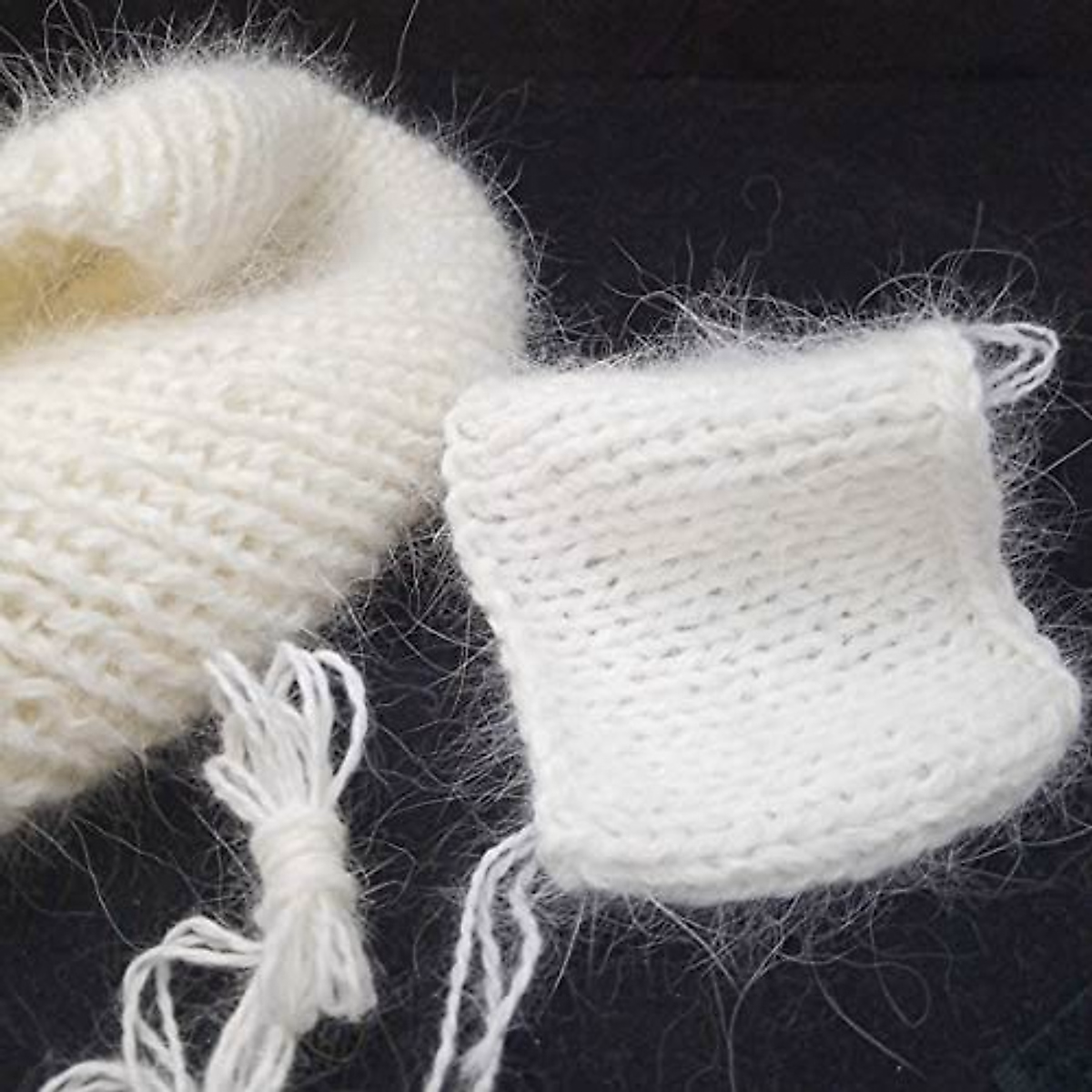 YUYOYE Angora Wool Yarn for Crochet and Knitting, Super Soft Warm Knitting Yarn Luxurious Fluffy Yarn (09-Grey)