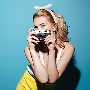 Jaciya Bow Headbands for Girls Women Hair Accessories Thin Headband with Bow Non Slip Fashion Knotted Head Band Bunny Ears Headband(Pink/Purple/Green/Yellow/White/Orange)