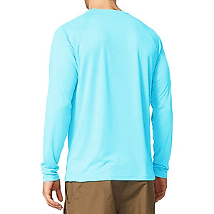 Men's Sweatshirts UPF 50+ Long Sleeve T-Shirts Lightweight Shirts Pullover Breathable Tee for Fishing Hiking Running Fluorescent XL