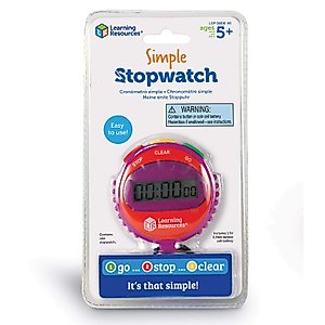 Learning Resources Simple Stopwatch, Multicolor
