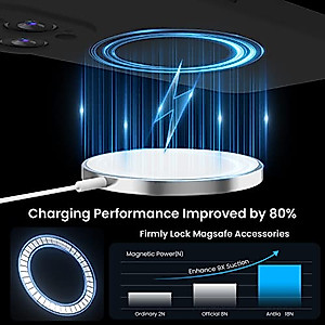 Antlia Magnetic Case for iPhone 14 Pro Max Phone Case, [Compatible with MagSafe] Silicone Upgraded [Camera Protection] Case, Soft Anti-Scratch Microfiber Lining Inside, 6.7 inch, Black