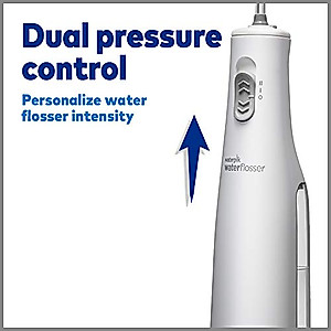 Waterpik Cordless Water Flosser, Battery Operated & Portable for Travel & Home, ADA Accepted Cordless Express, White WF-02C