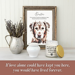Pet Memorial Gifts for Loss of Dog Cat, Sympathy Gift for Pets Loss, Dog Bereavement Gift, Cat Memorial Candle, Remembrance Gift in Memory of Dog, Passing Away Condolence Present for Friends Pet Owner
