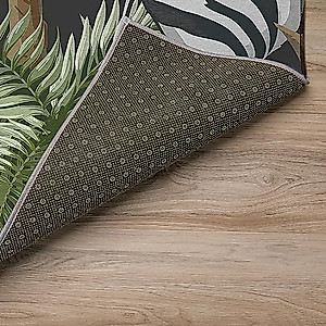 Dalyn Rugs Indoor/Outdoor Tropics TC13 Black Washable 8' x 10' Rug