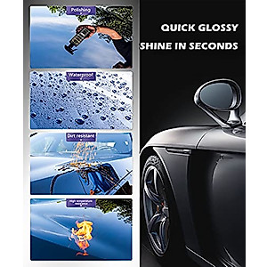 RIOUSERY Ceramic Coating for Cars, 10.2 Oz Car Wax Polish Spray Waterless Car Wash & Car Polish & Wax, The Ultimate Nano Ceramic Spray Protection for Car, Boat & Motorcycle for Easy Use