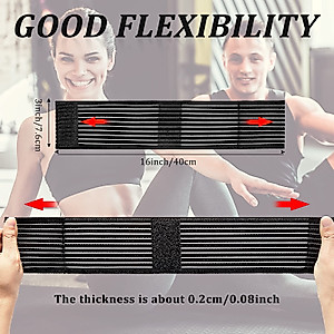 4 Pieces Carpal Tunnel Wrist Brace, Wrist Compression Strap, Hand Brace Wraps for Adult Working Out, Adjustable Wrist Strap, Breathable Wristband for Weightlifting, Tennis, and Fitness, Black