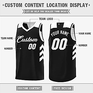 Custom Basketball Jersey - Reversible Sports Vest Add Any Team Name Number Personalized Jersey for Men/Youth