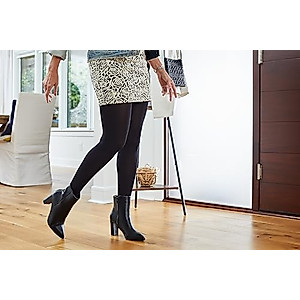 No nonsense womens Yoga Waistband Blackout Tights, 3 Pair Pack Tights, Black - Pair Pack, Large-X-Large US