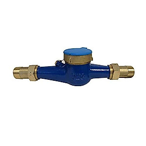 PRM 1 Inch NPT Multi Jet Water Meter, Brass Body - Not for Potable Water