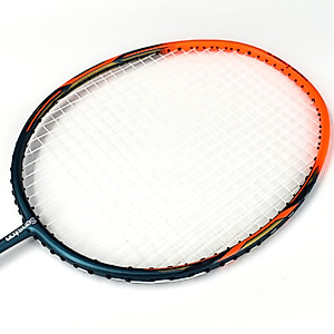 Senston Professional Badminton Racket 27-28LBS, Intermediate 5U Badminton Racquet, Carbon-Fiber Badminton Racket S513