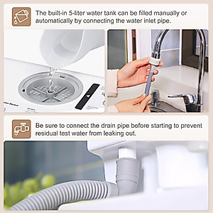 LINGXI Counter Top Dishwasher ，Countertop Dishwasher with Water Tank. Portable Dishwasher With Dryer，Baby Care，360° Spray， Dishwasher For Apartments，Rvs.