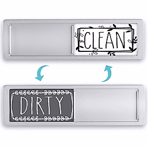 Dishwasher Magnet Clean Dirty Sign, Clean Dirty Magnet for Dishwasher, Dirty Clean Dishwasher Magnet, Dishwasher Clean Dirty Sign, Strong/Non Scratch Farmhouse Rustic Wood Design