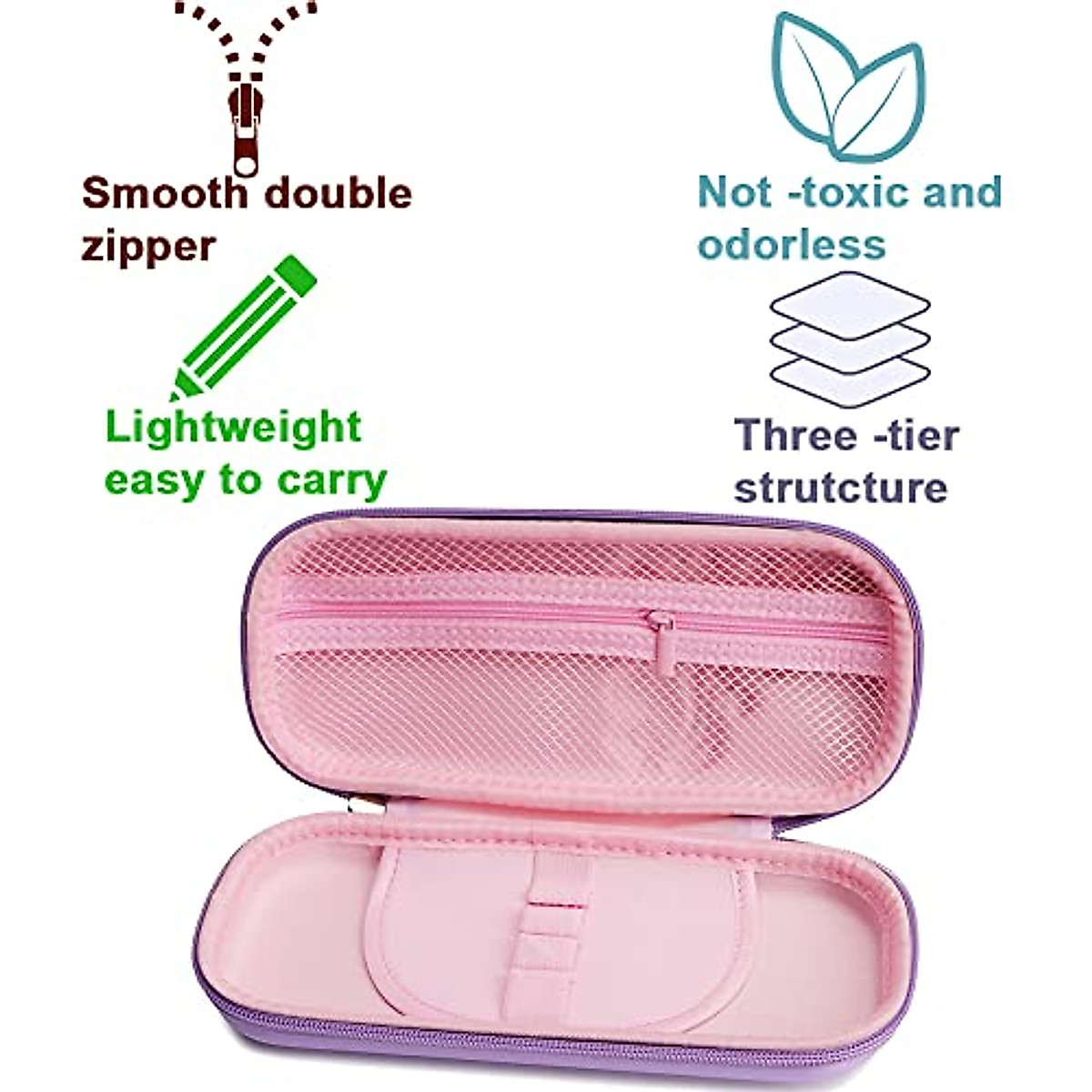 Unicorn Pencil Case for Girls, 3D Cute Cartoon Unicorn Pencil Pouch, Portable Storage Pouch Large Capacity with Compartment & Zipper Pencil Bag for Kids Boys Girls