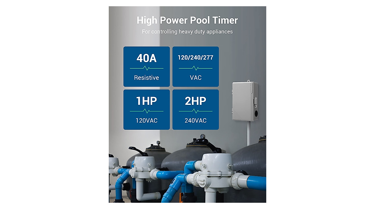 DEWENWILS WiFi Pool Pump Timer - Smart & Heavy Duty