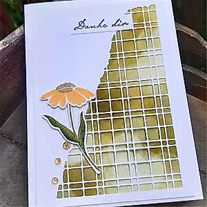 Mvchifay Cutting Dies for Card Making Metal Die-Cuts Scrapbooking Tool Hollow Frame DIY Craft Punch Template Embossing for Paper Album Decor (Cube and Flower-10x13.4cm)