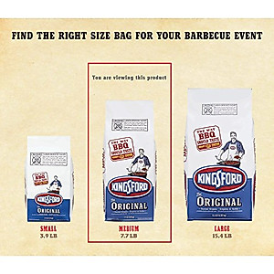Kingsford 183268 Original Charcoal Briquettes, BBQ Charcoal for Grilling – 7.7lb Pounds
