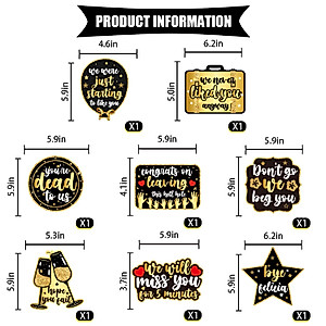 Cocomigo Rude That You're Leaving but Ok Banner Hanging Swirls Going Away Party Decorations Coworker Farewell Decorations Party, Retirement Party Decorations