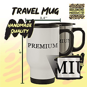 Molandra Products Bonsai Whisperer - 14oz Stainless Steel Travel Mug, Silver