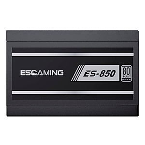 ESGAMING 850W SFX Power Supply 80+ Platinum Efficiency Fully Modular PSU SFX Form Factor with Silent 80mm Hydraulic Fan