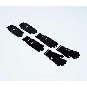 Mizuno Standard Breath Thermo Knit Gloves, Black, Large-X-Large