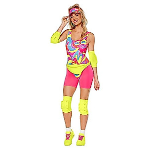 Spirit Halloween Barbie the Movie Adult Skating Barbie Costume - L | Officially Licensed | Mattel | Skating Outfit