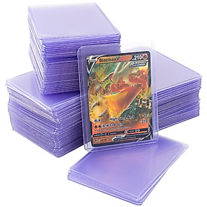 Monster Top Loaders for Collectible Trading Cards - 200 Count 3"x4" Clear Hard Plastic Card Protector Toploader Sleeves Compatible w MTG, Magic The Gathering, Yugioh, Pokemon, Sports Cards & All TCGs