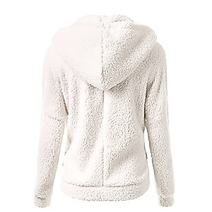 Neresum Sweatshirt for Women 2023 Fashion Winter Warm Zipper Hoodie Long Sleeve Oversized Fleece Jacket Sweat Shirts Coat