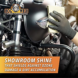 Hog Wash Spray Cleaner and Motorcycle Polish - 12 oz - Small Batch Detailer for Bikes and Cars - Removes Dirt and Grime on Painted Surfaces, Chrome, and Fiberglass - Made in Rocky Mount, VA
